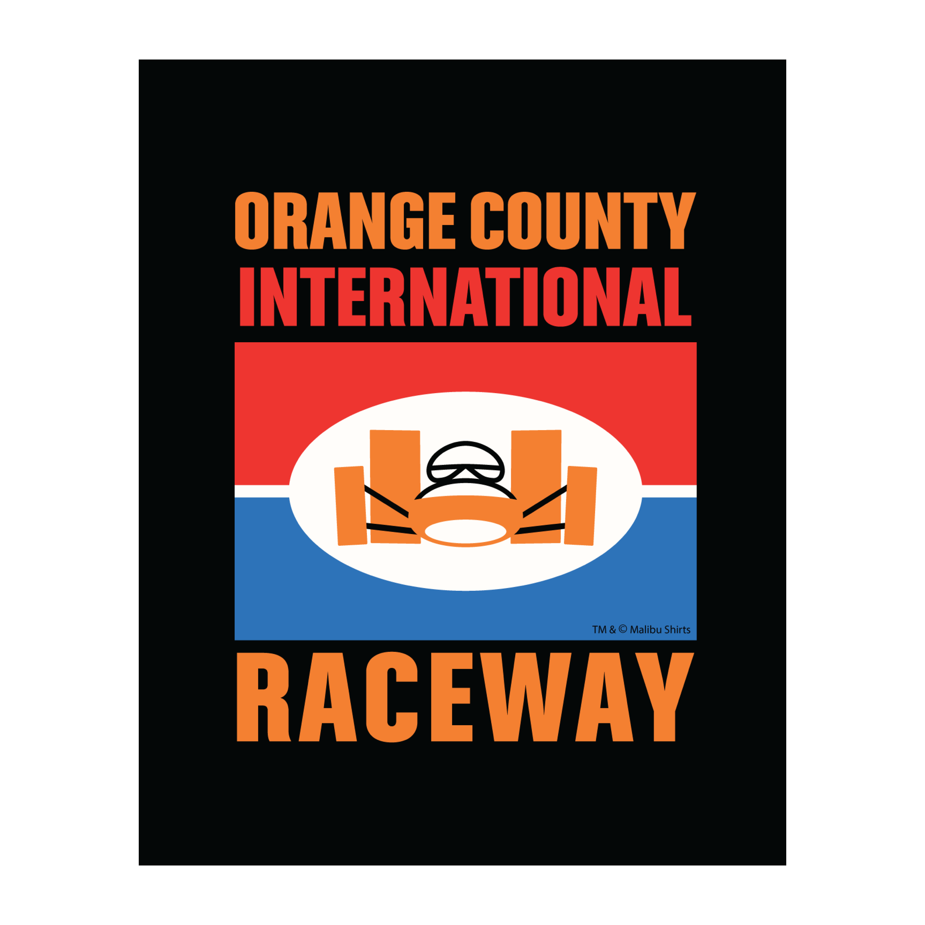 Orange County International Raceway Sticker – Malibu Shirts