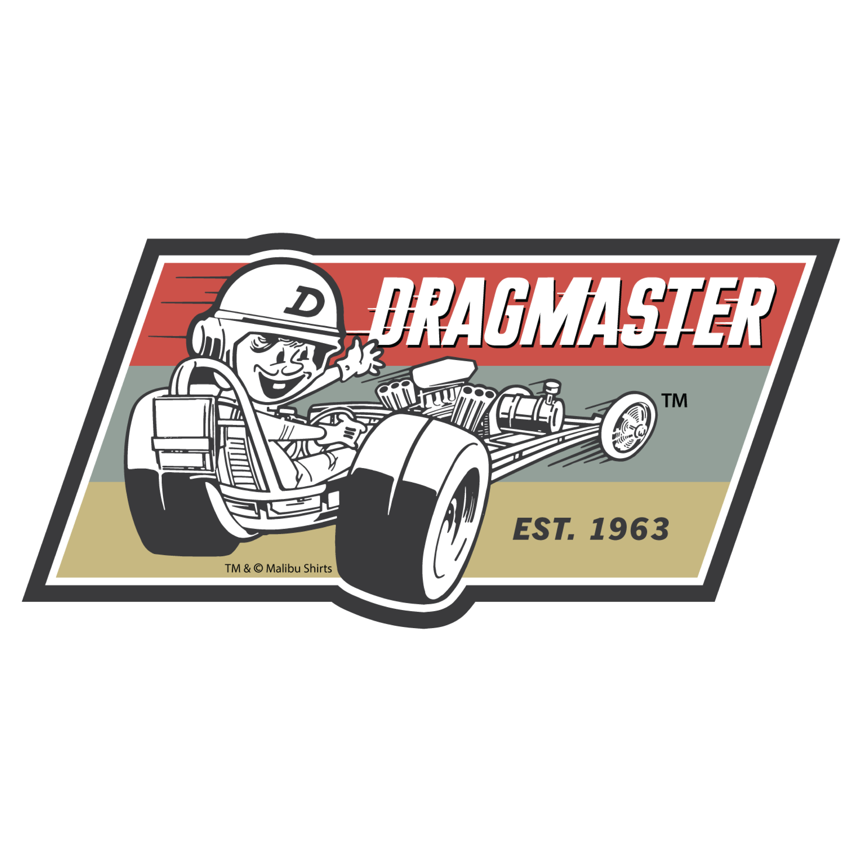 Dragmaster Logo Sticker – Malibu Shirts
