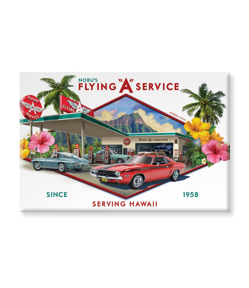 Flying A Service Magnet – Malibu Shirts