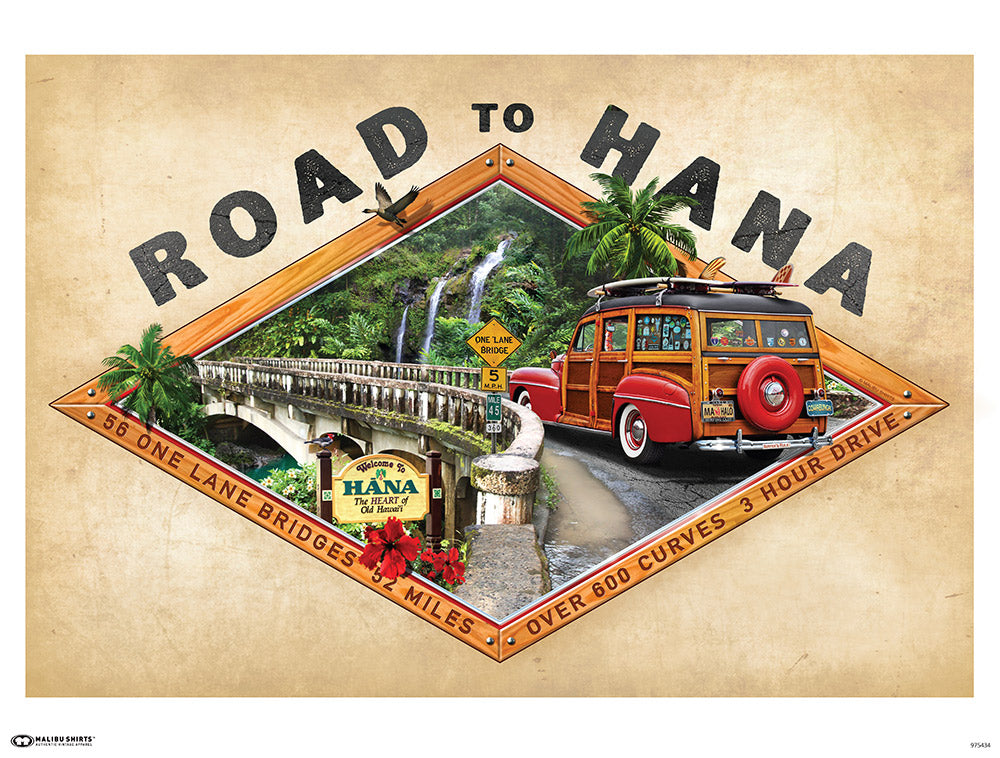 Road to Hana Poster – Malibu Shirts