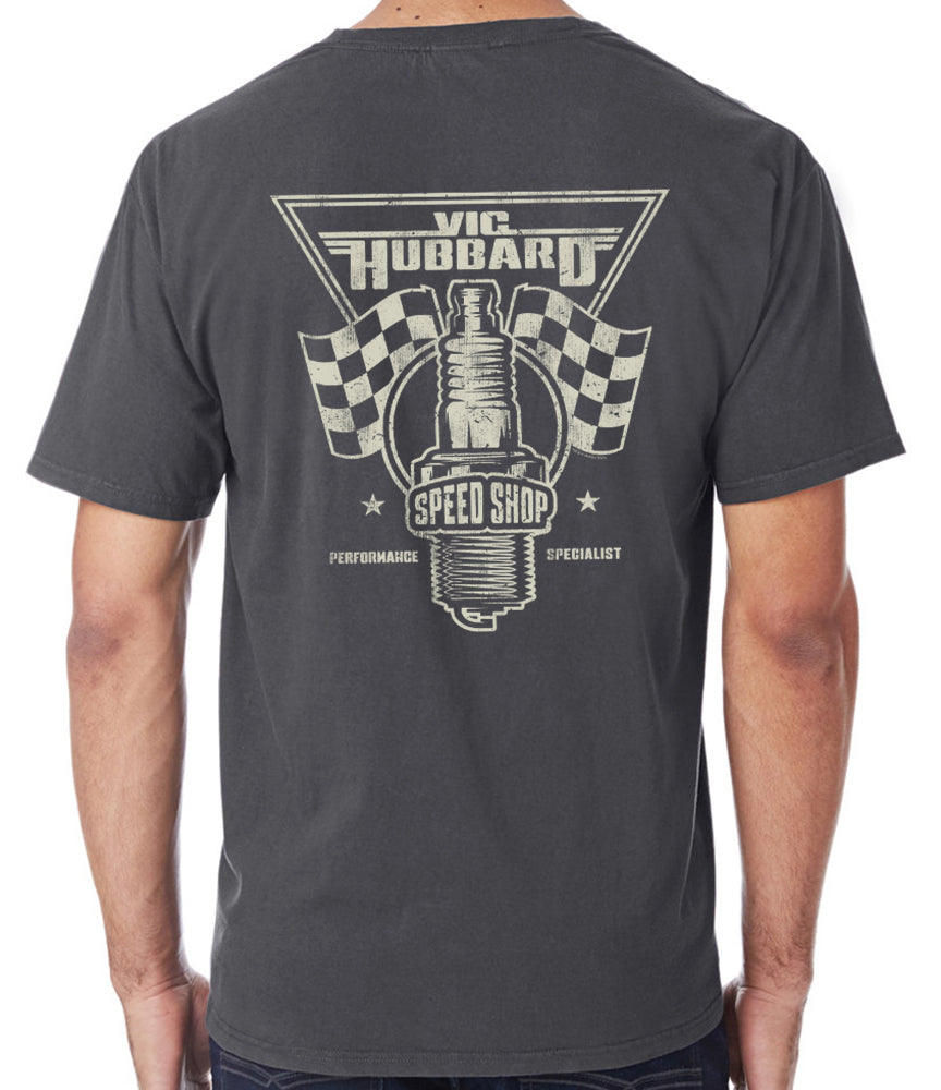 Vic Hubbard Spark Plug T-Shirt – Malibu Shirts